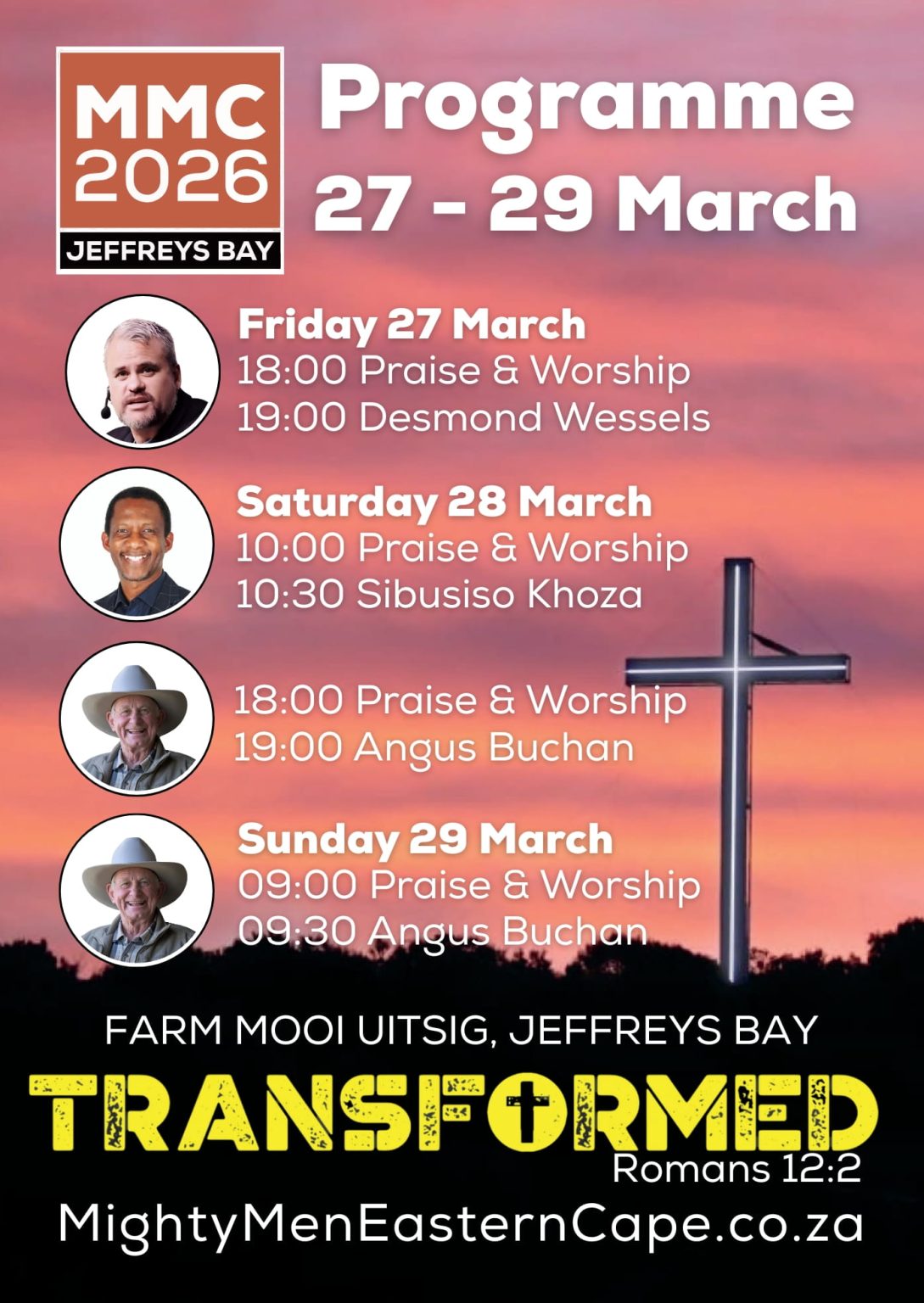 Mighty Men Conference Jeffreys bay, Farm Mooi Uisig